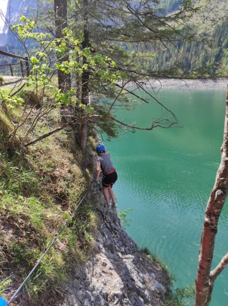Via Ferrata Laserer Alpin at Gosausee - Hallstatt Austria