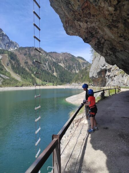 Via Ferrata Laserer Alpin at Gosausee - Hallstatt Austria